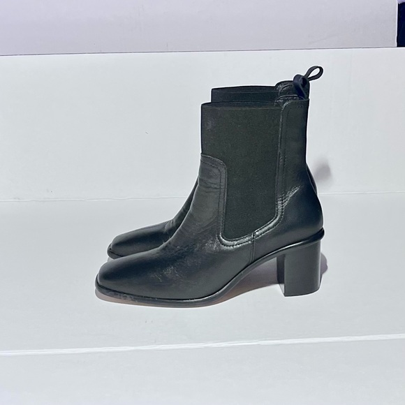 Patina | Shoes | Patina Square Toe Block Heeled Boots | Poshmark